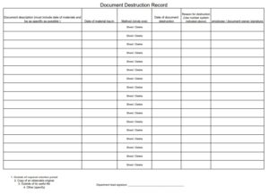 Document Log Templates | Free Log Templates