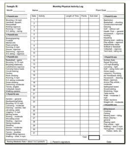 Activity Log Templates | Free Log Templates