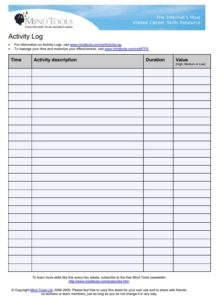Activity Log Templates | Free Log Templates