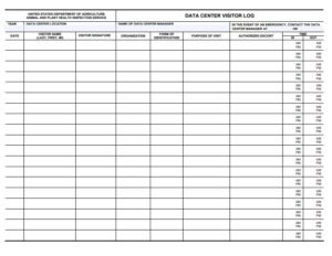 11+ Visitor Log Templates | Free Log Templates