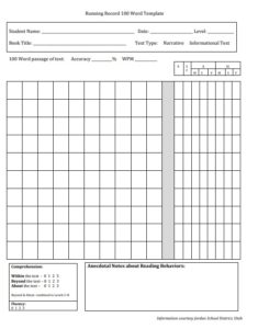 Running Log Template | Free Log Templates