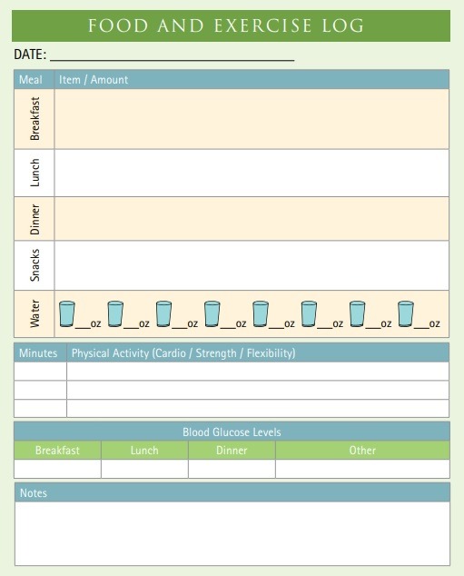 Exercise Log Templates | 19+ Free Printable Word, Excel & PDF Formats ...