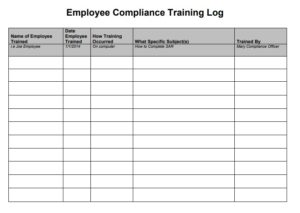 10+ Training Log Template | Free Log Templates