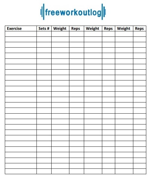 19+ Exercise Log Template | Free Log Templates