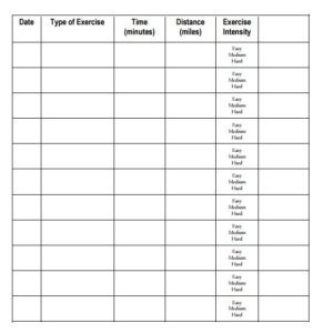 19+ Exercise Log Template | Free Log Templates
