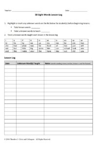 Daily Lesson Log Template | Free Log Templates