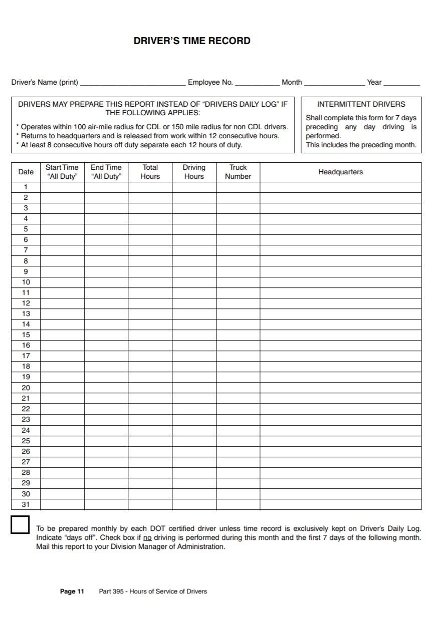 Delivery Log Template | Free Log Templates