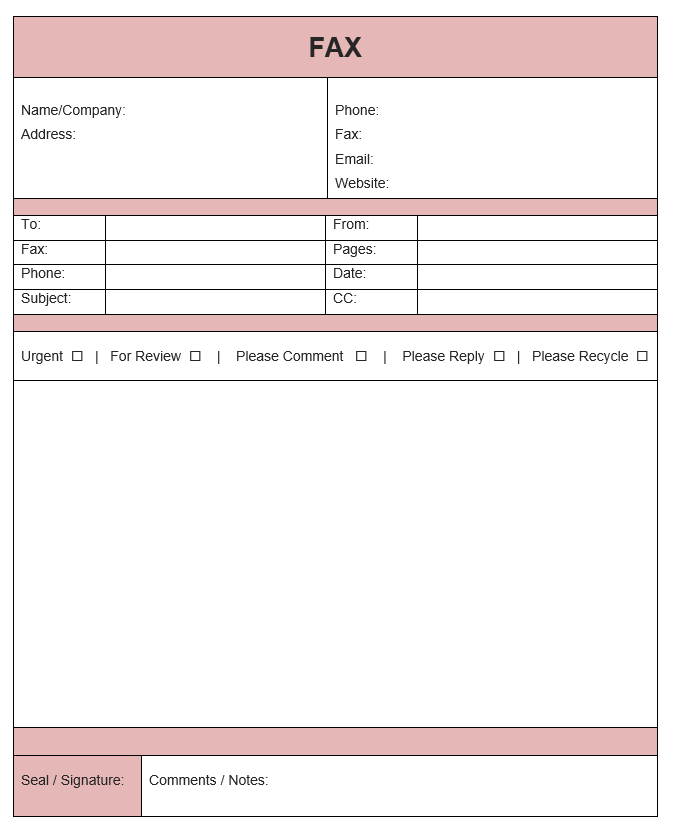 Fax Log Sheet Printable 1+ Fax Sheet Template Free Download